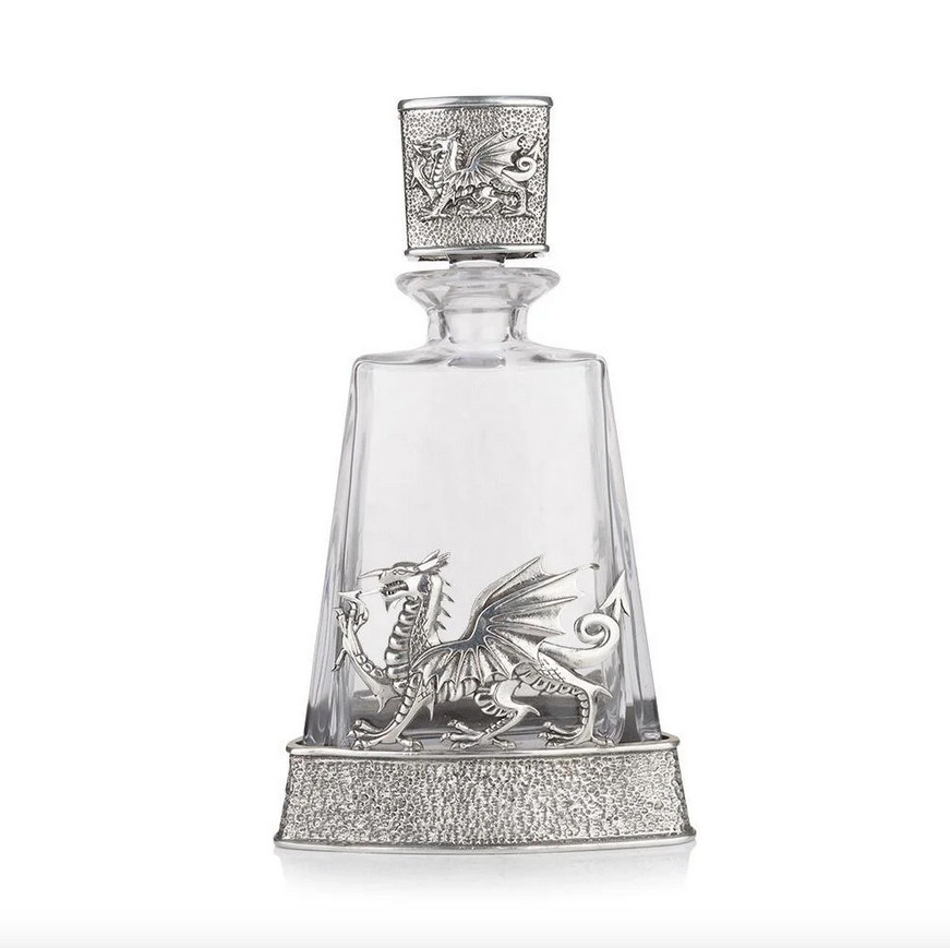 Welsh Dragon Themed Pyramid Decanter – Kilts Wi Hae Ltd
