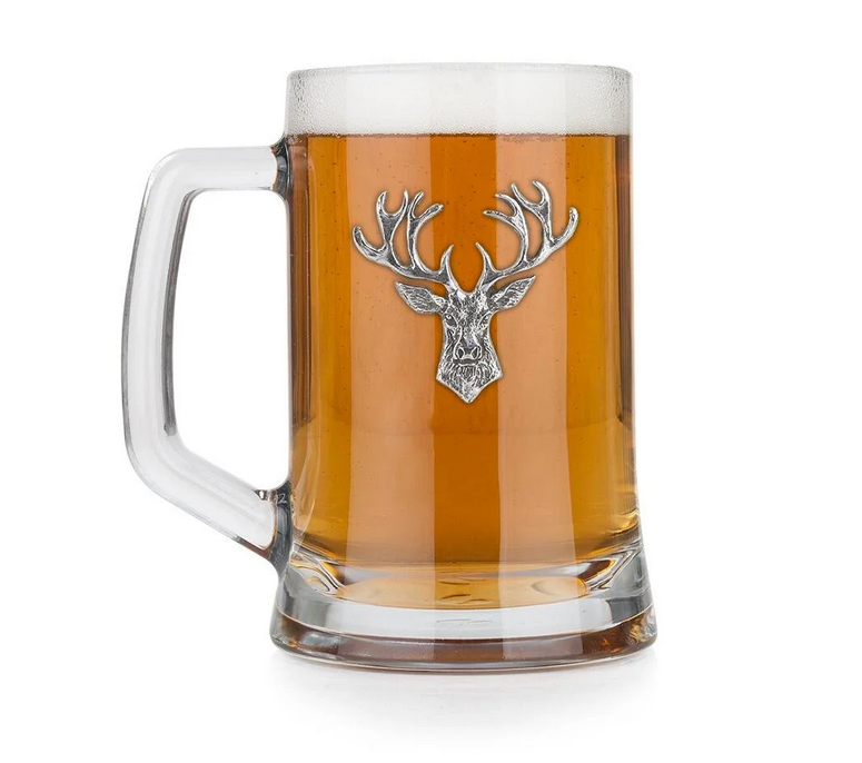 Stag Head Glass Pewter Tankard – Kilts Wi Hae Ltd