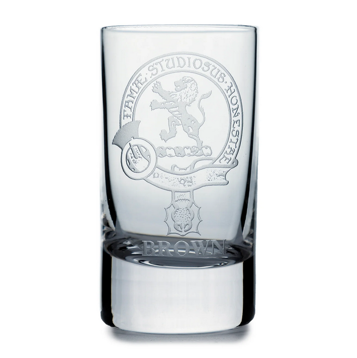 Dram Tot Shot Glass - Brown – Kilts Wi Hae Ltd