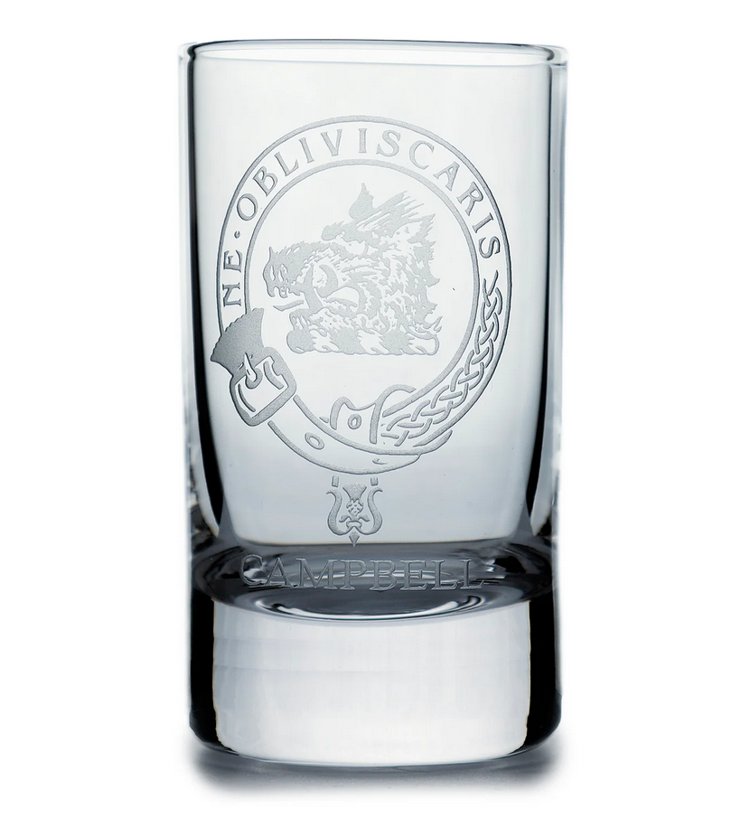 Dram Tot Shot Glass - Campbell – Kilts Wi Hae Ltd