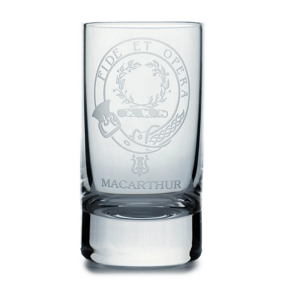 Dram Tot Shot Glass - MacArthur – Kilts Wi Hae Ltd