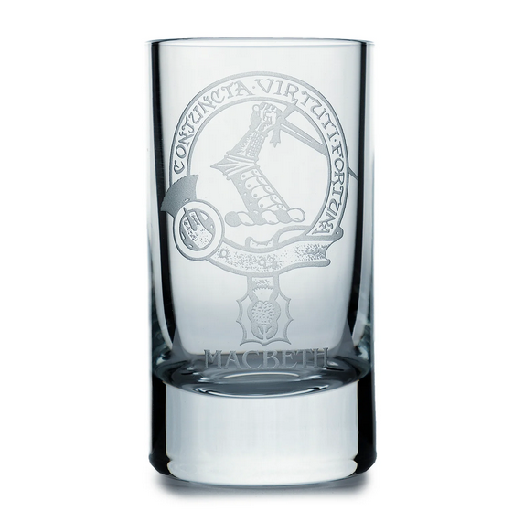 Dram Tot Shot Glass - MacBeth – Kilts Wi Hae Ltd