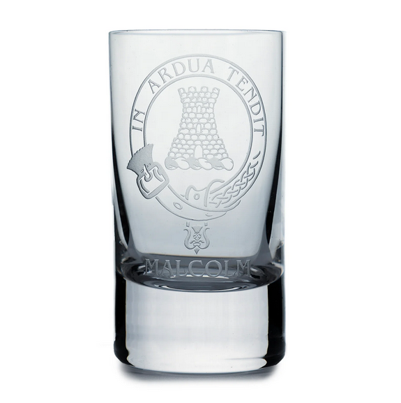 Dram Tot Shot Glass - Malcolm – Kilts Wi Hae Ltd