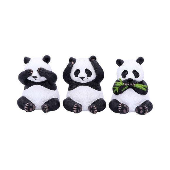 Three Wise Pandas - Hear No, Speak No, See No Evil Figurines – Kilts Wi Hae