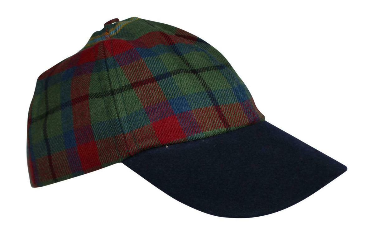 100% Pure New Wool Irish County Tartan Baseball Cap - County Mayo ...